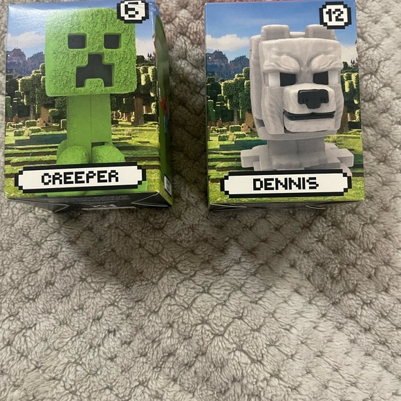 McDonald's | Toys | Minecraft Creeper And Dennis Figures | Poshmark